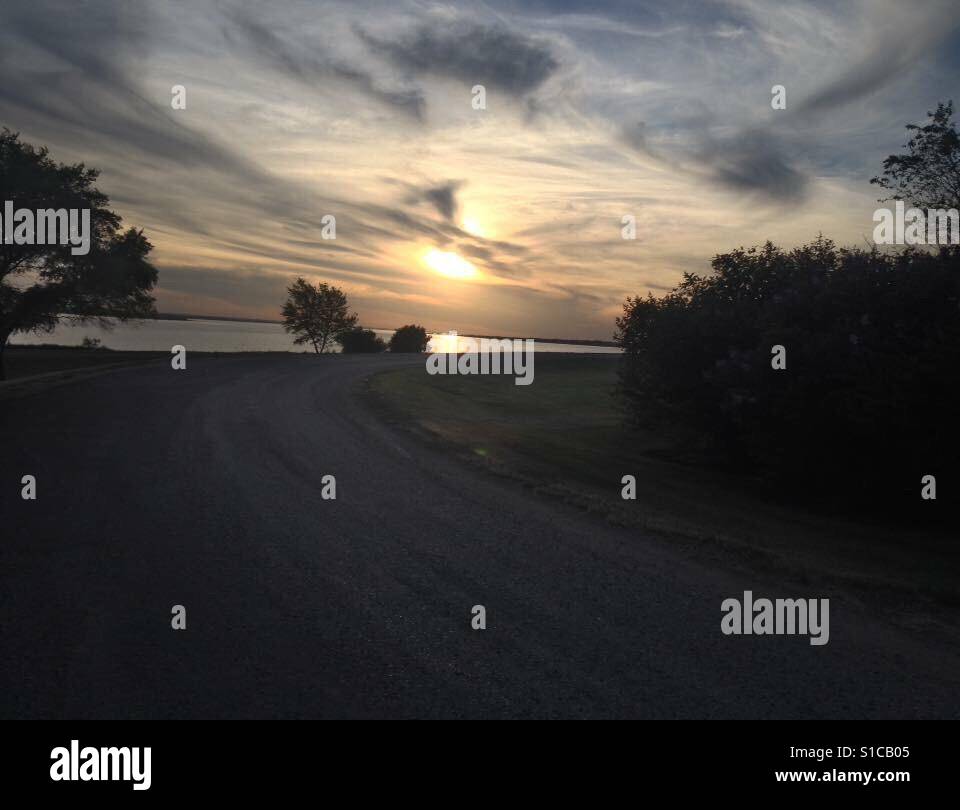 Rain Clouds over Lake Stock Photo - Alamy