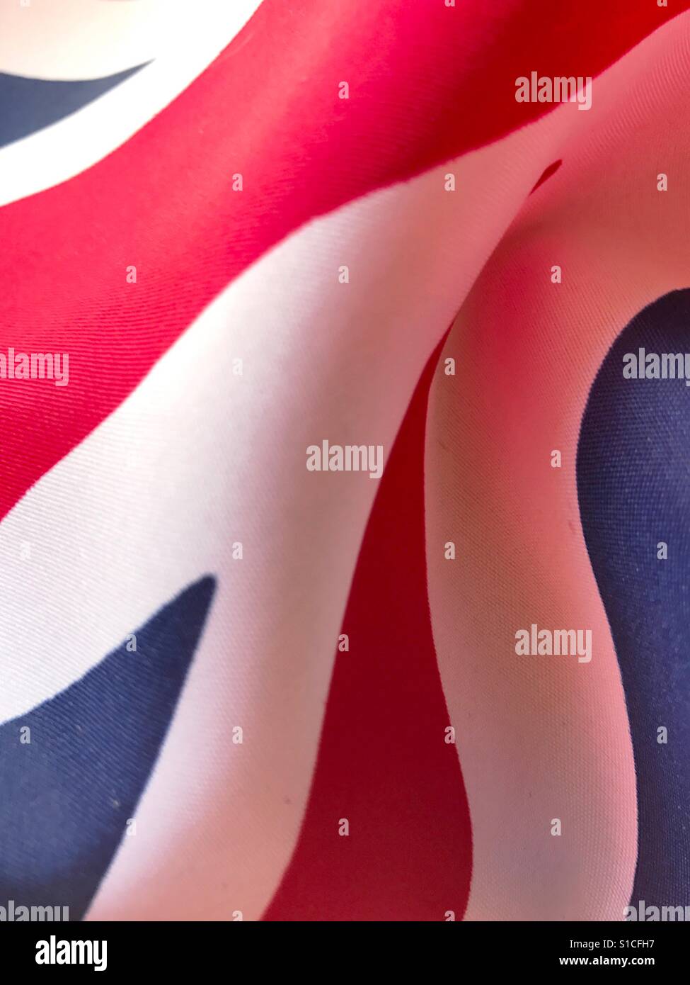 Closeup British flag vertical Stock Photo - Alamy