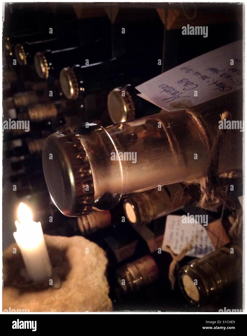 "Sur lie" (on the lees) . . . the newly bottle fermented sparkling wine ...