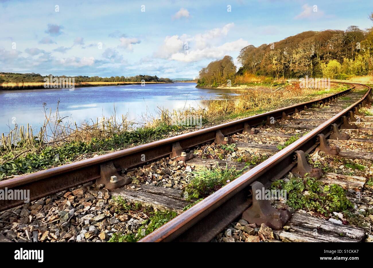 Evening light on the river Suir Stock Photo - Alamy