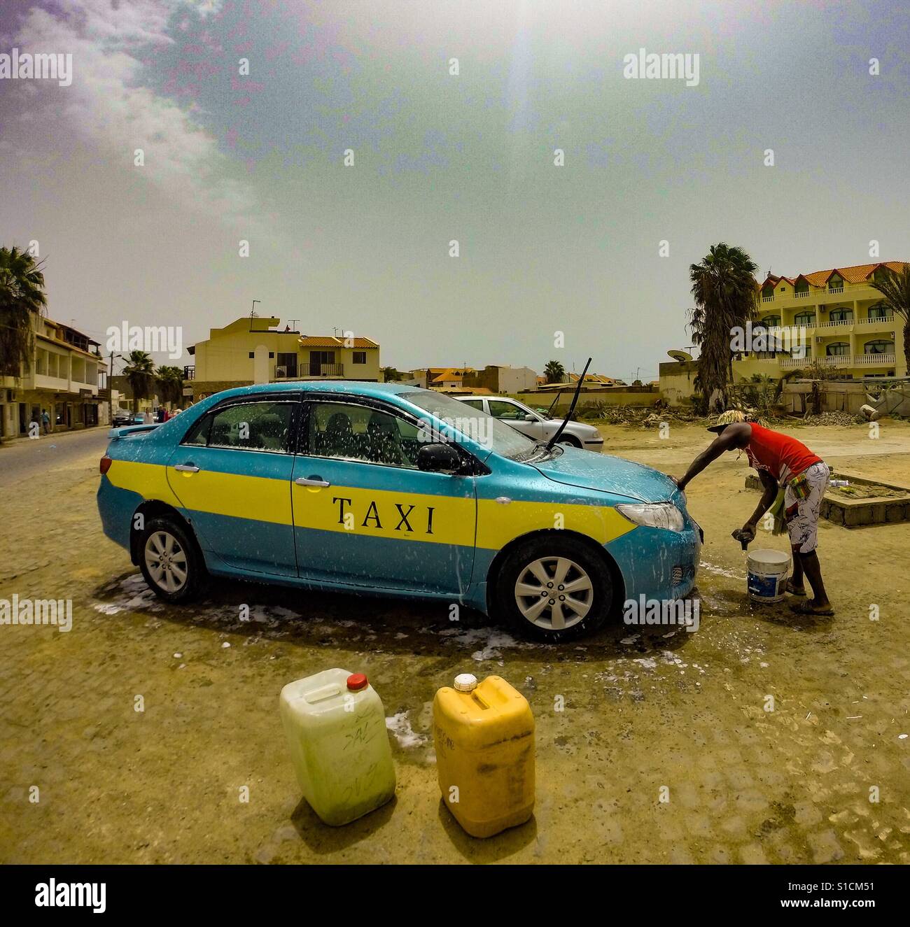 Taxi cab cleaning hi-res stock photography and images - Alamy