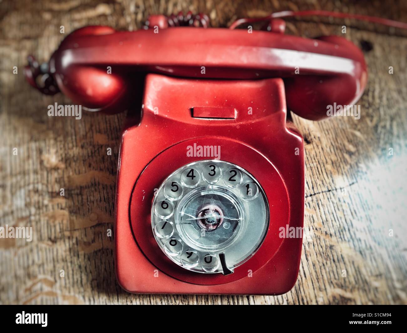 The red telephone Stock Photo - Alamy