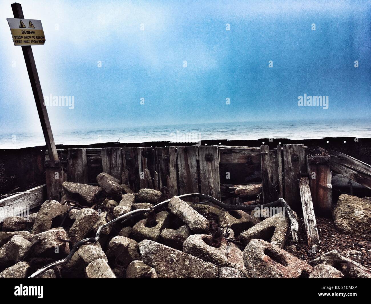 Effects of coastal erosion Stock Photo - Alamy