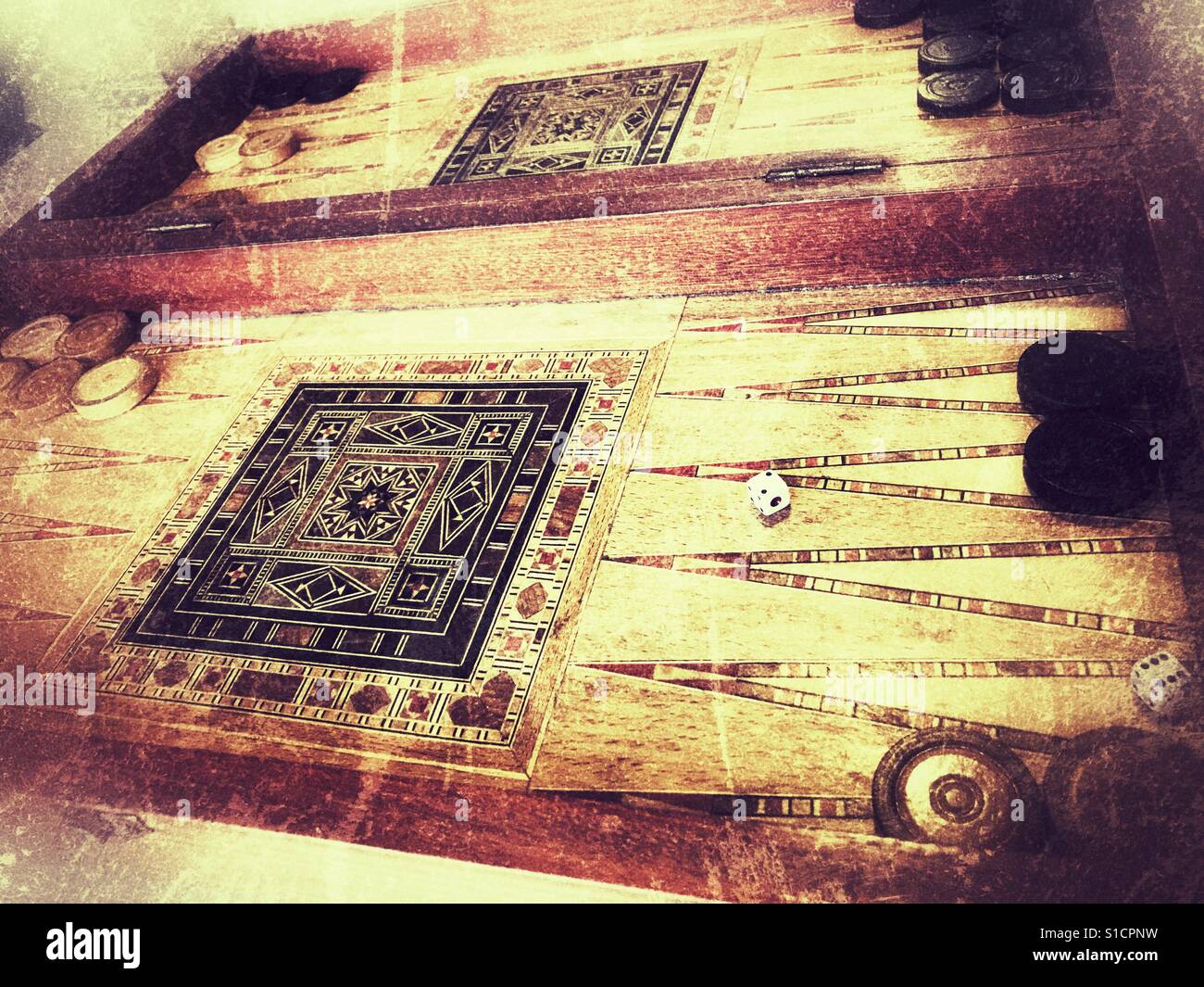 Backgammon pieces hi-res stock photography and images - Alamy