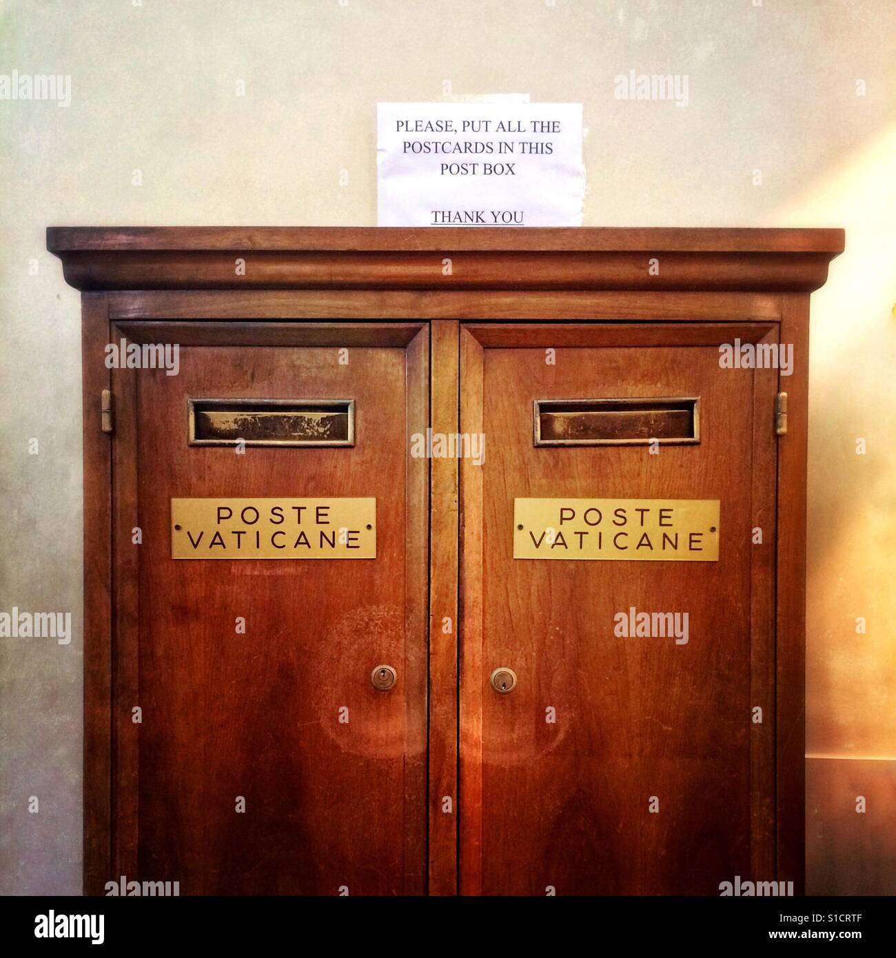 Post box at the Vatican Museums, Vatican City Stock Photo - Alamy