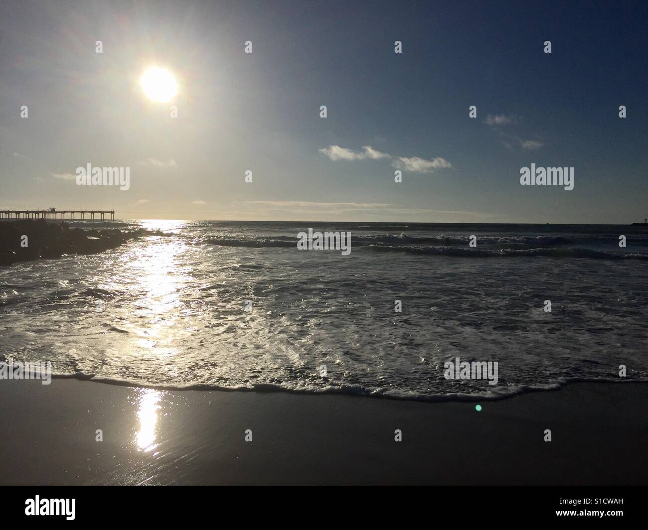 Ocean Beach just before sunset Stock Photo - Alamy