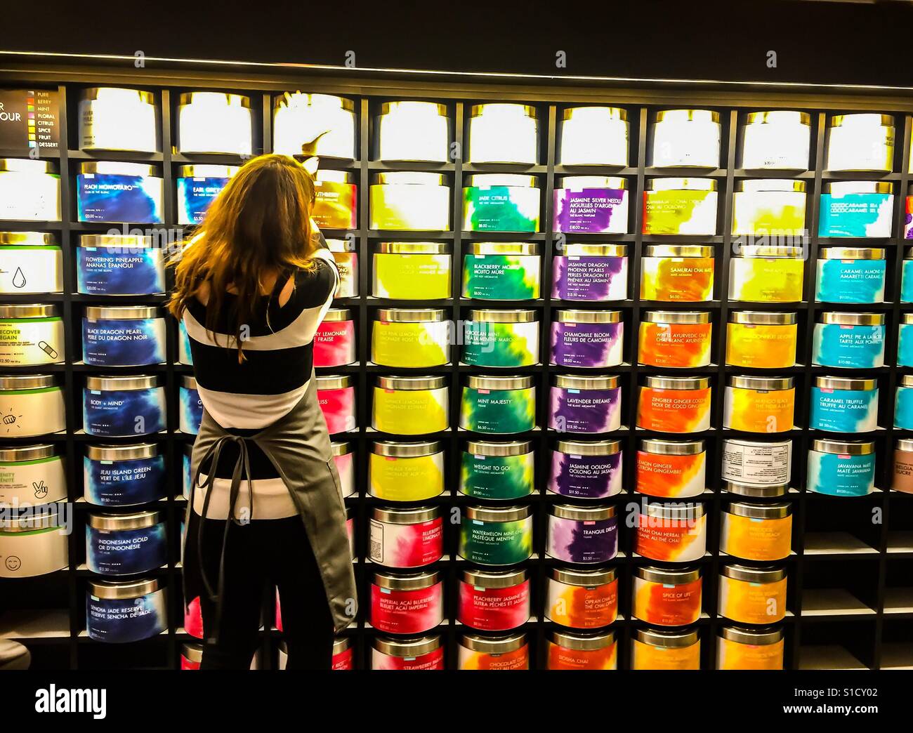 Tea display hi-res stock photography and images - Alamy