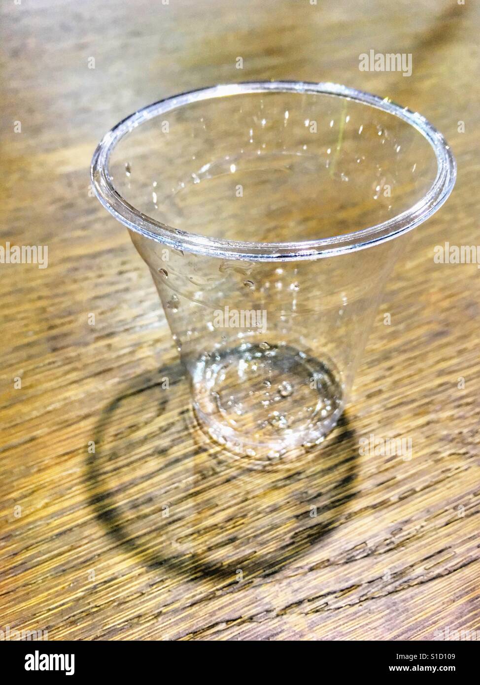 Empty plastic glass hi-res stock photography and images - Alamy