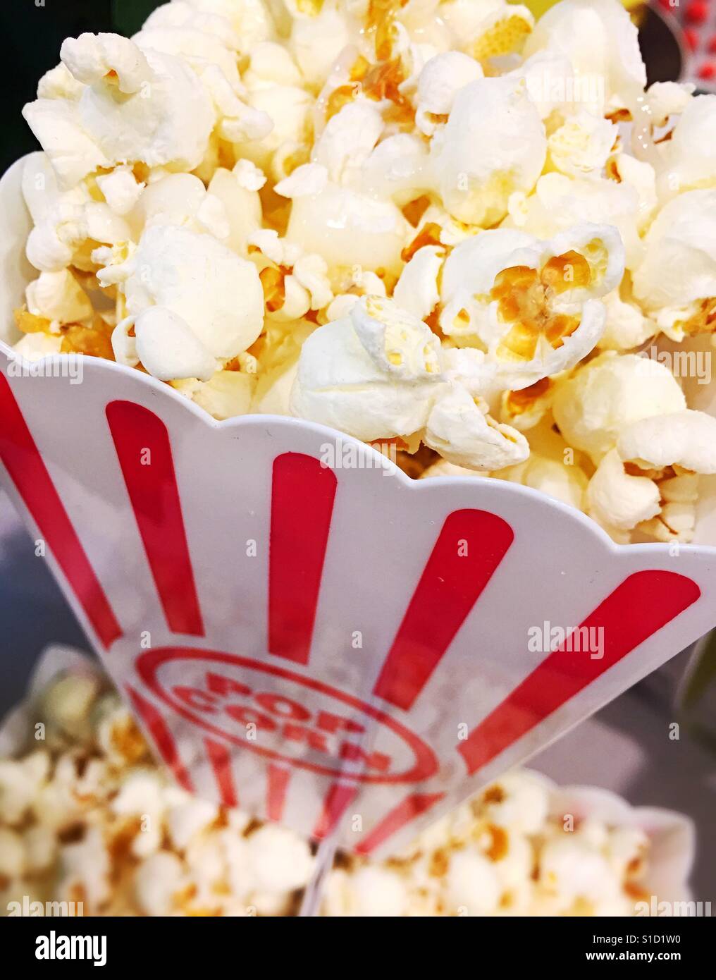 Box of popcorn at the movies, USA Stock Photo - Alamy