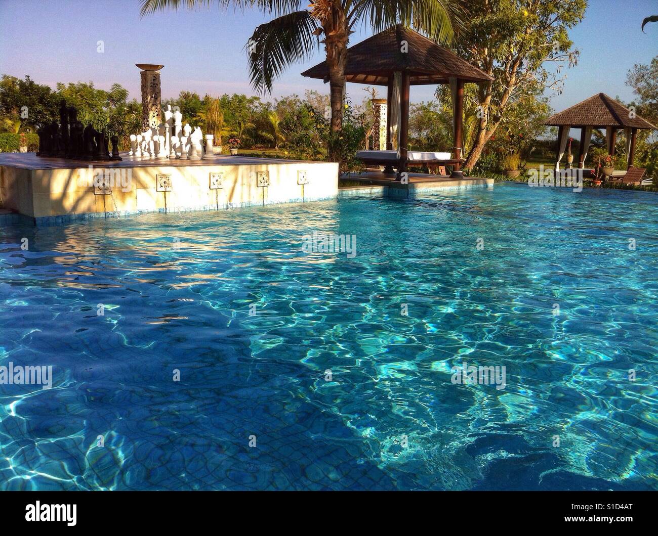 Swimming Pool at the Resort Stock Photo - Alamy
