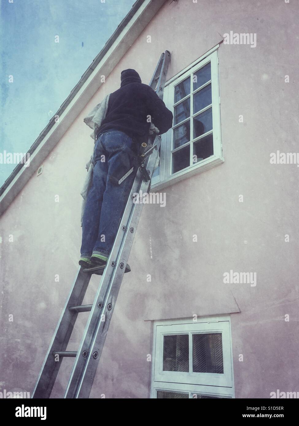 Retro window cleaner hi-res stock photography and images - Alamy