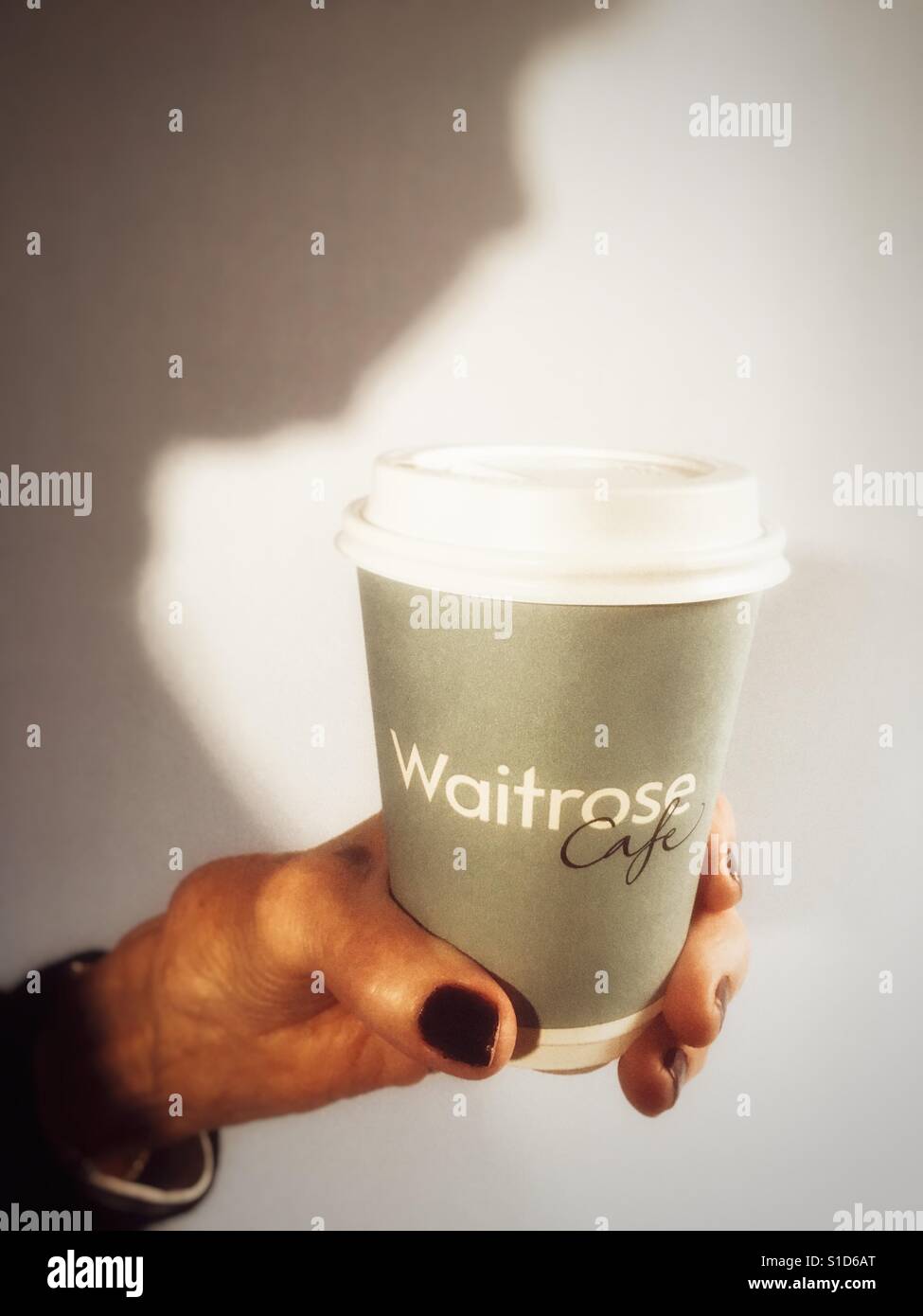 Waitrose cafe coffee Stock Photo - Alamy