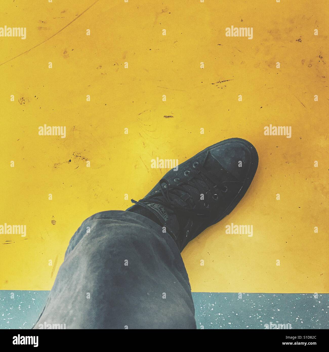 Converse all star shoe on yellow hi-res stock photography and images ...