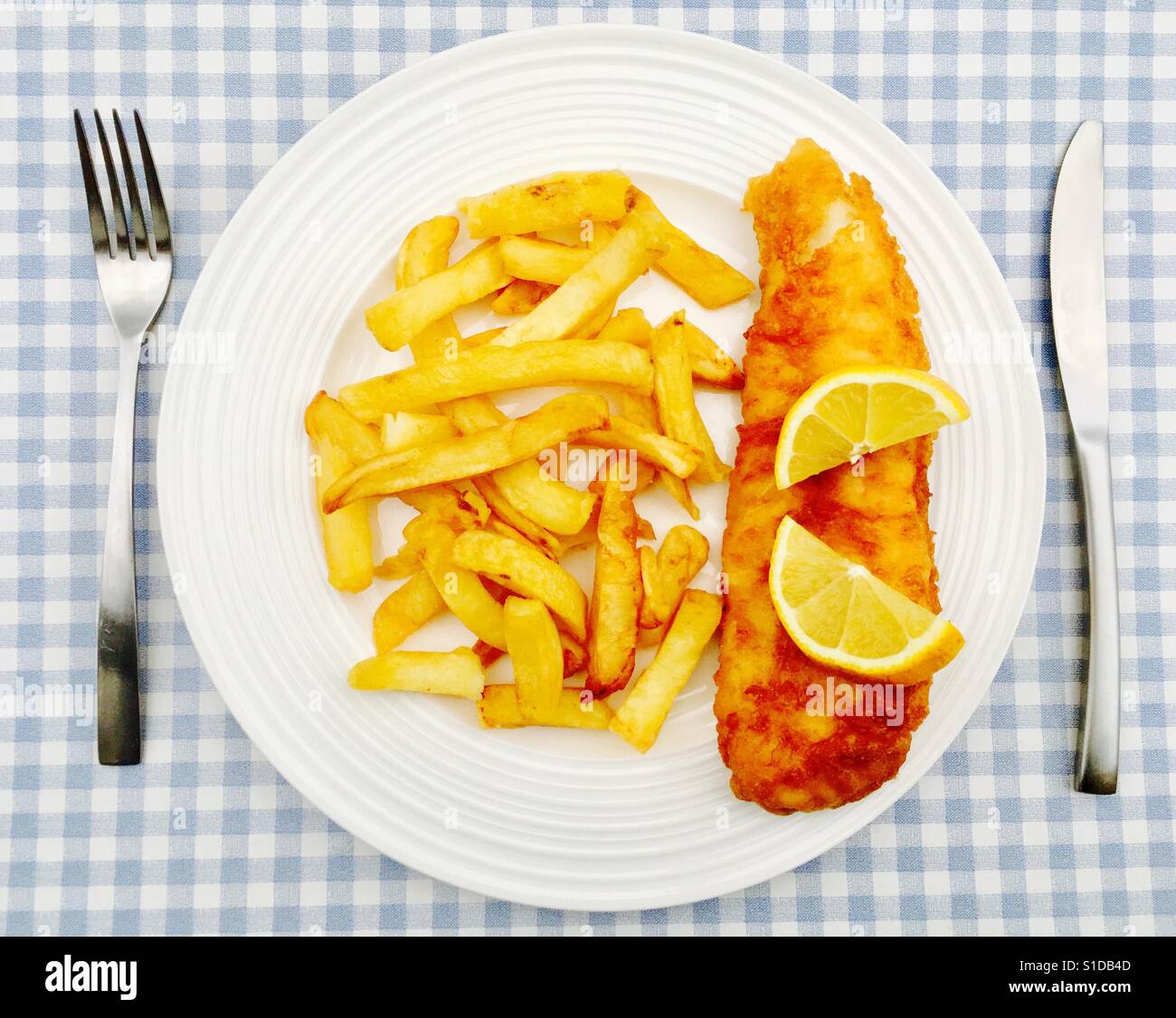 Cod & chips Stock Photo - Alamy