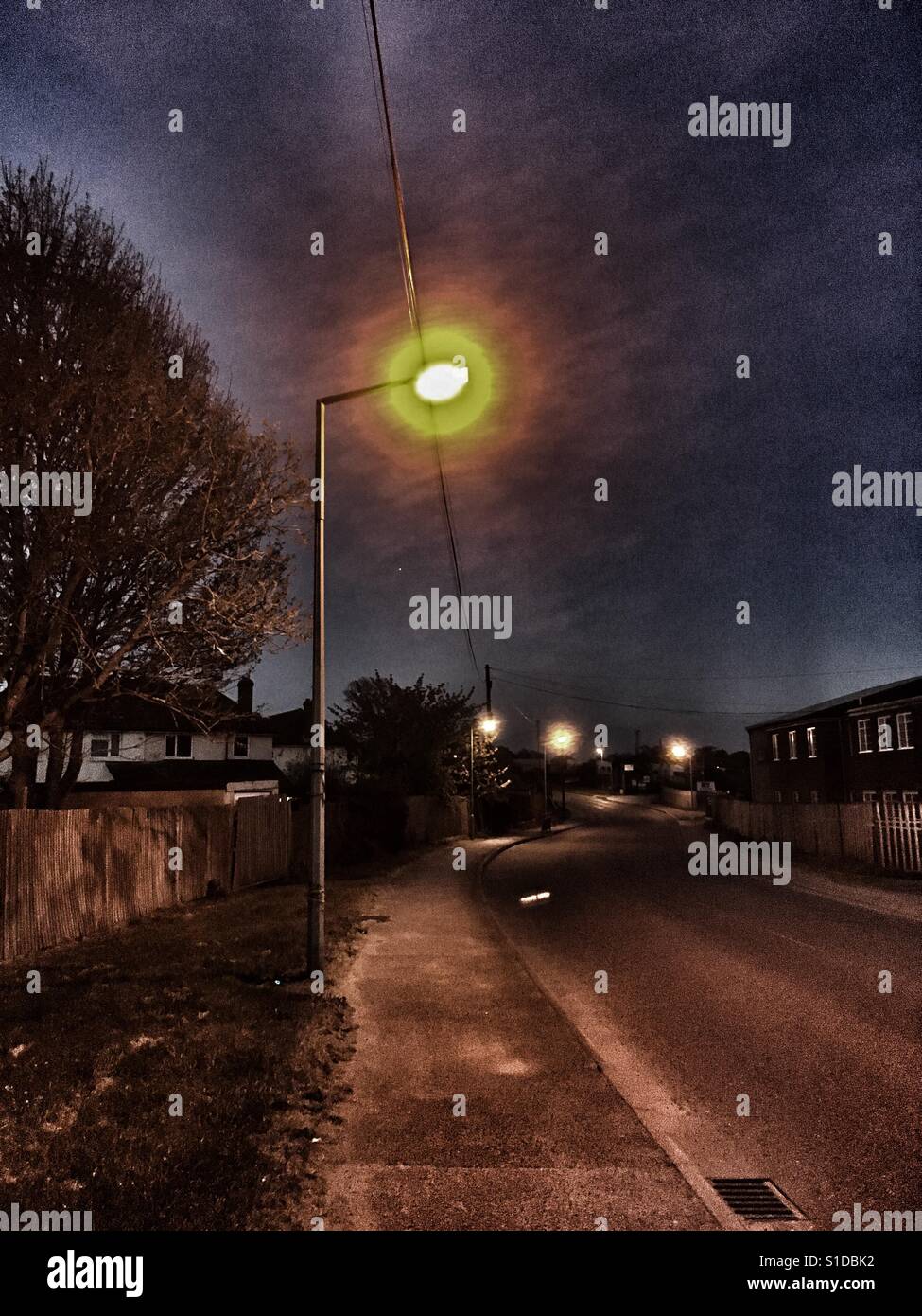 Creepy streetlight hi-res stock photography and images - Alamy