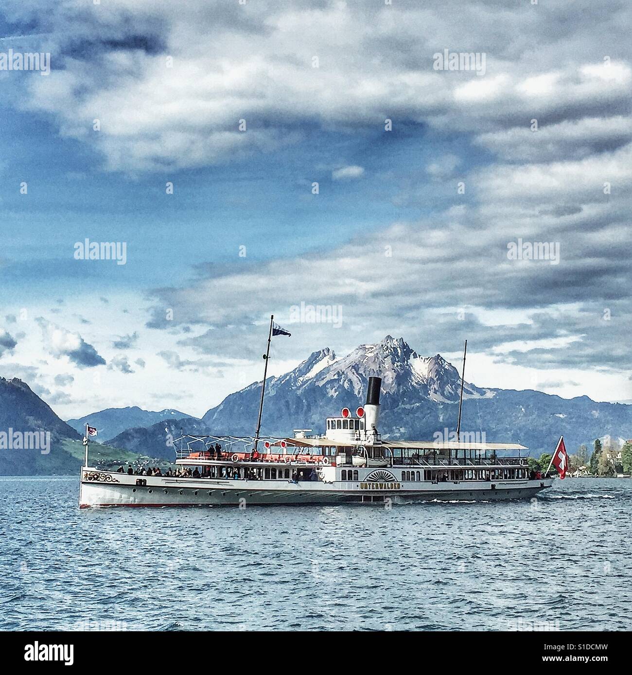 Paddle steamer on Lake Lucerne, Switzerland Stock Photo - Alamy