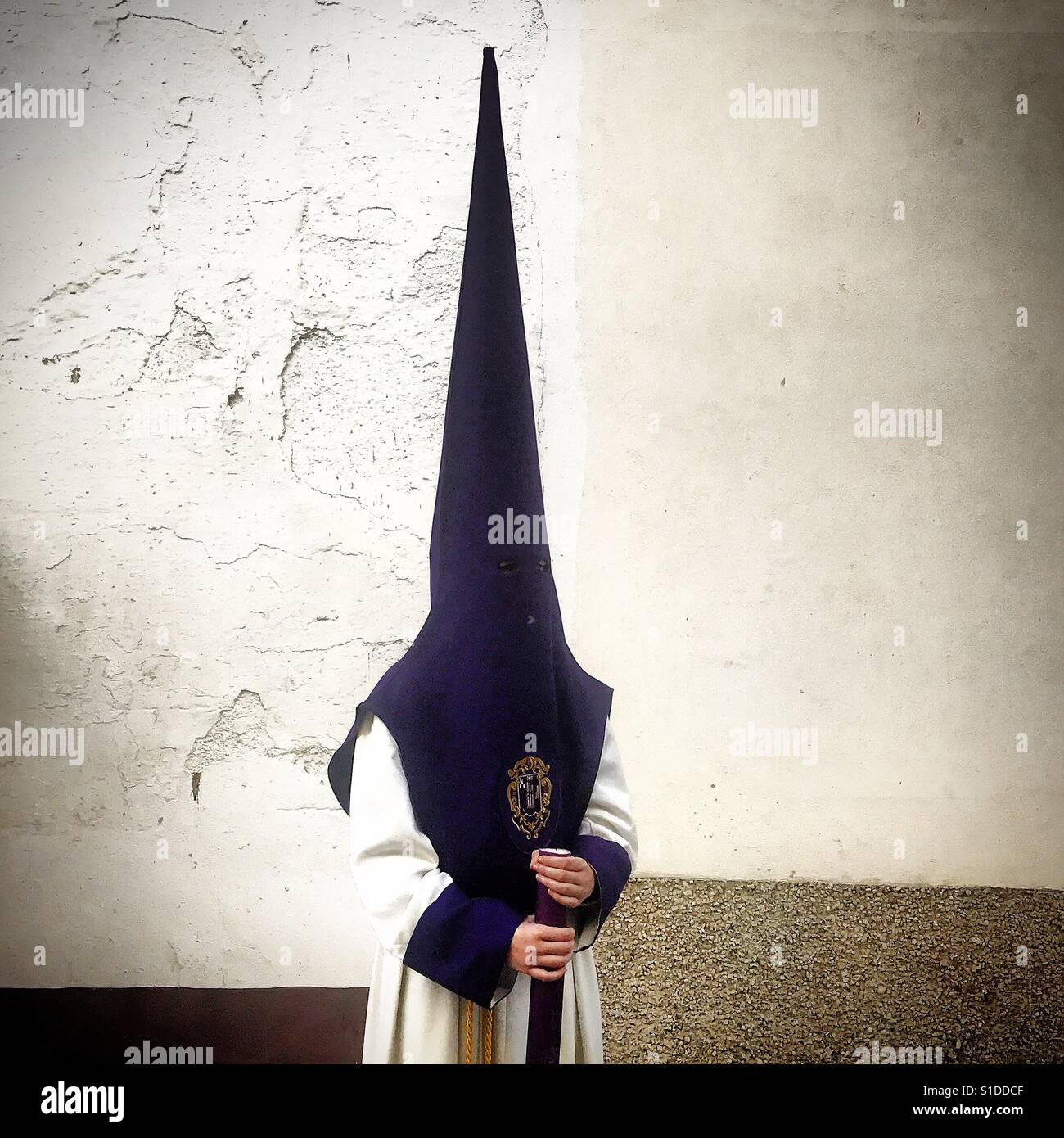A penitent during Easter Week in Baeza, Jaen province Stock Photo - Alamy