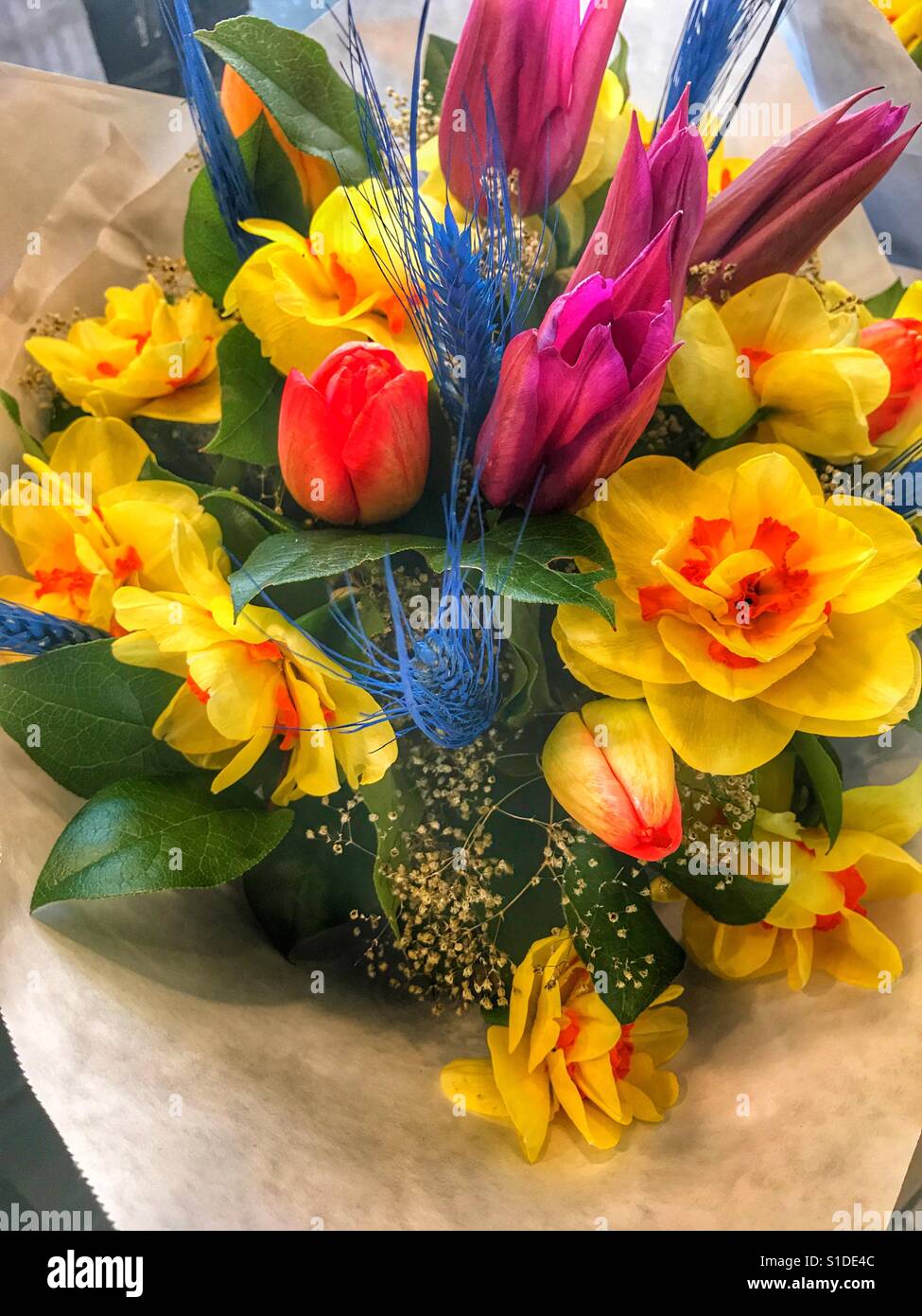 Daffodil And Tulip Bouquet