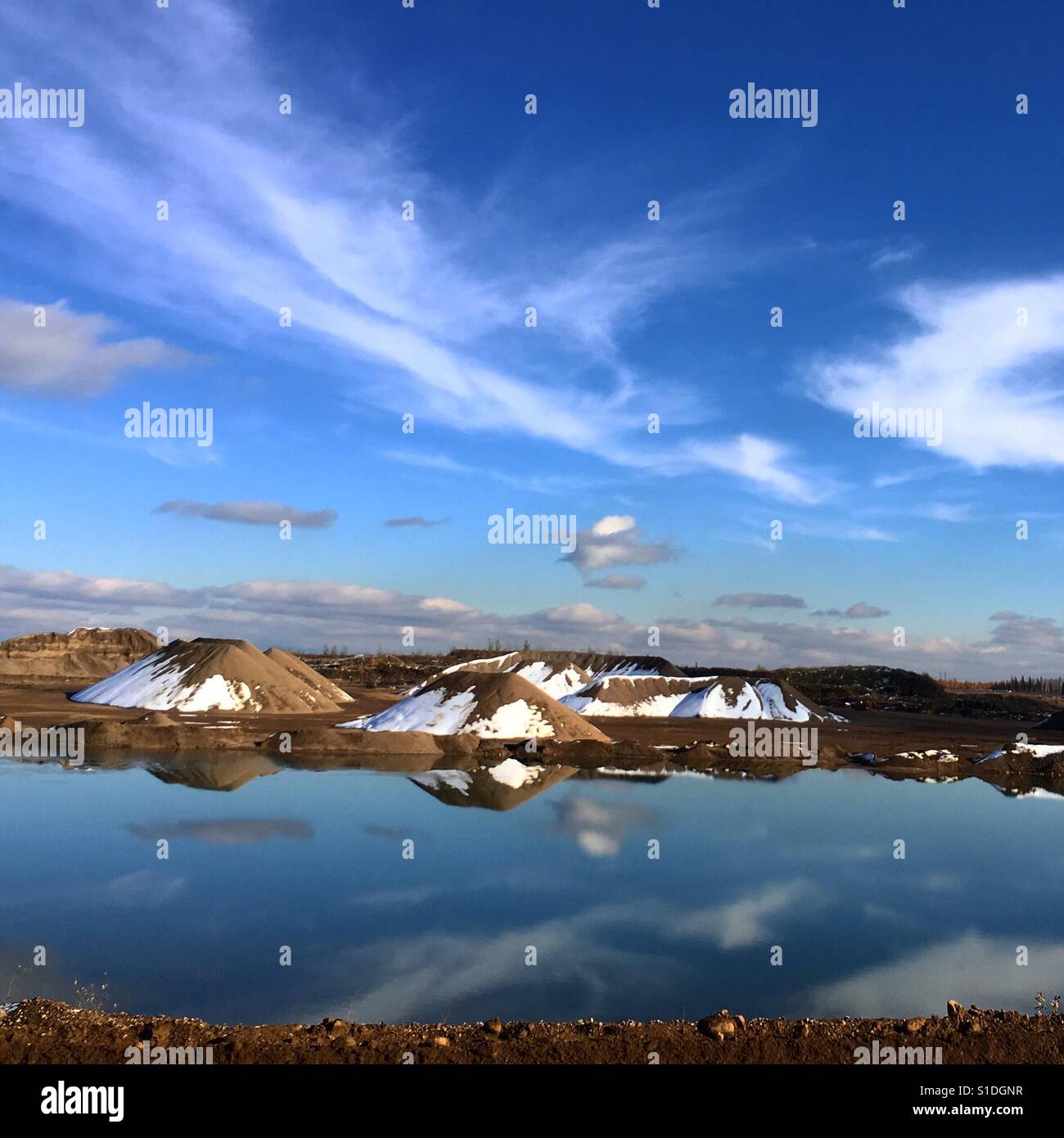 Up north in susan lake gravel pit Stock Photo - Alamy