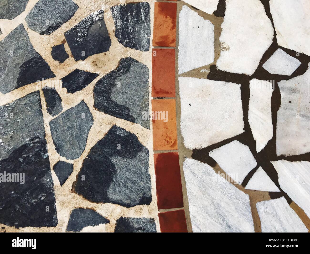 Patterns of a stone path Stock Photo - Alamy