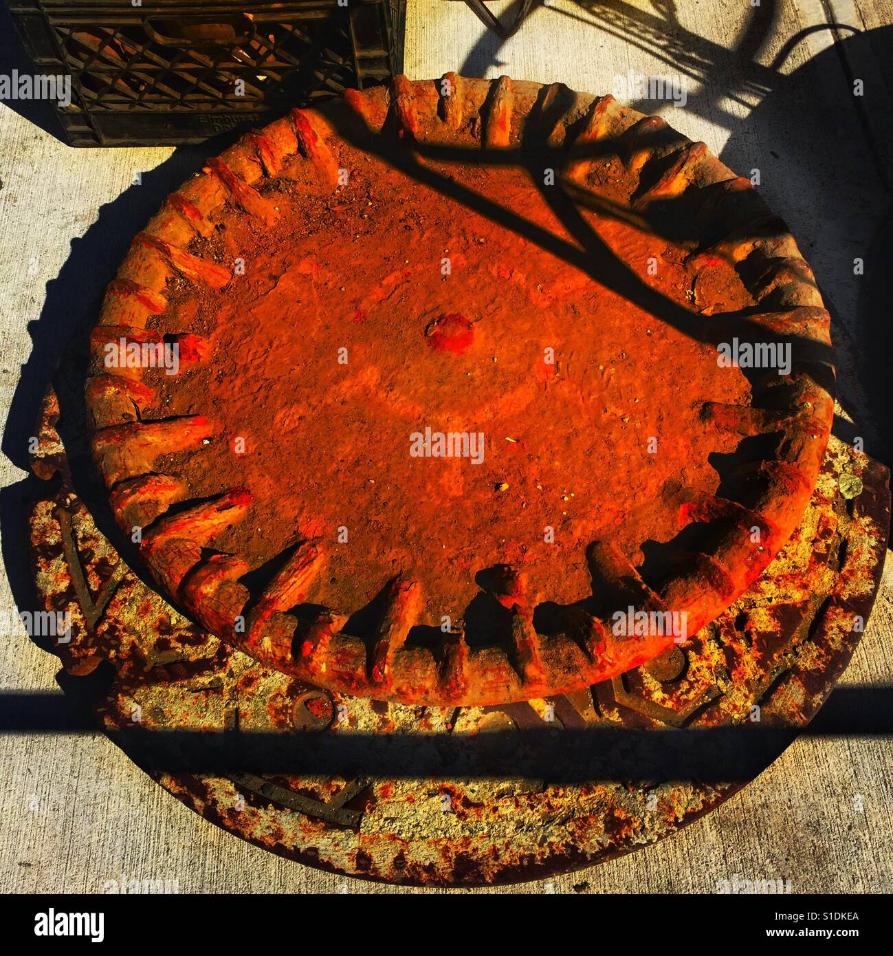 Manhole Cover Below High Resolution Stock Photography and Images - Alamy