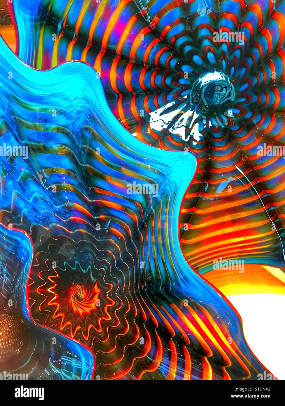 Abstract art glass Stock Photo - Alamy