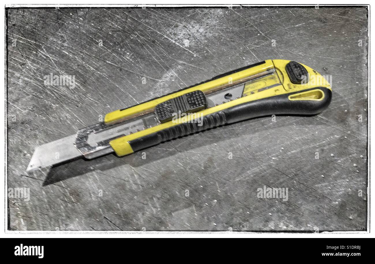 Detail Photo of a Utility Knife Stock Photo - Alamy