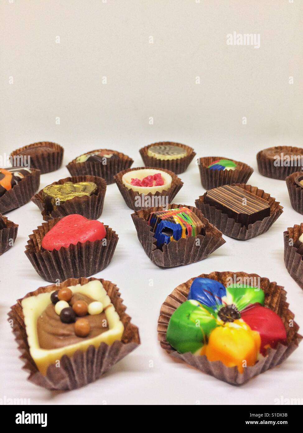 Colorful chocolates hi-res stock photography and images - Alamy