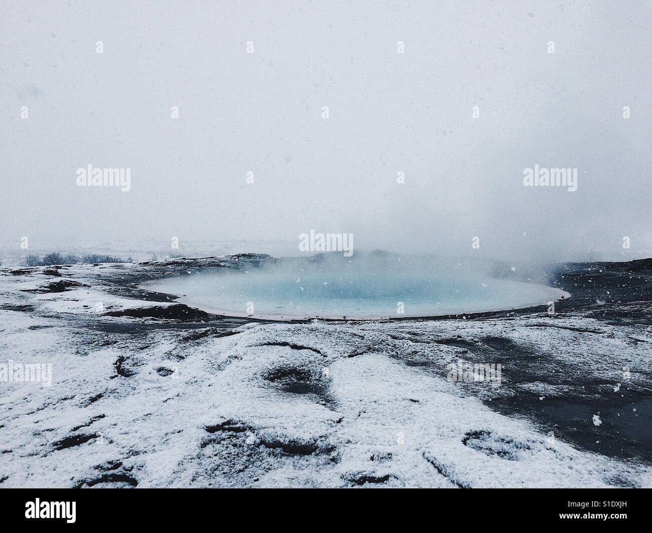 Iceland. 2017. One of the biggest geysers in the world getting ready to ...