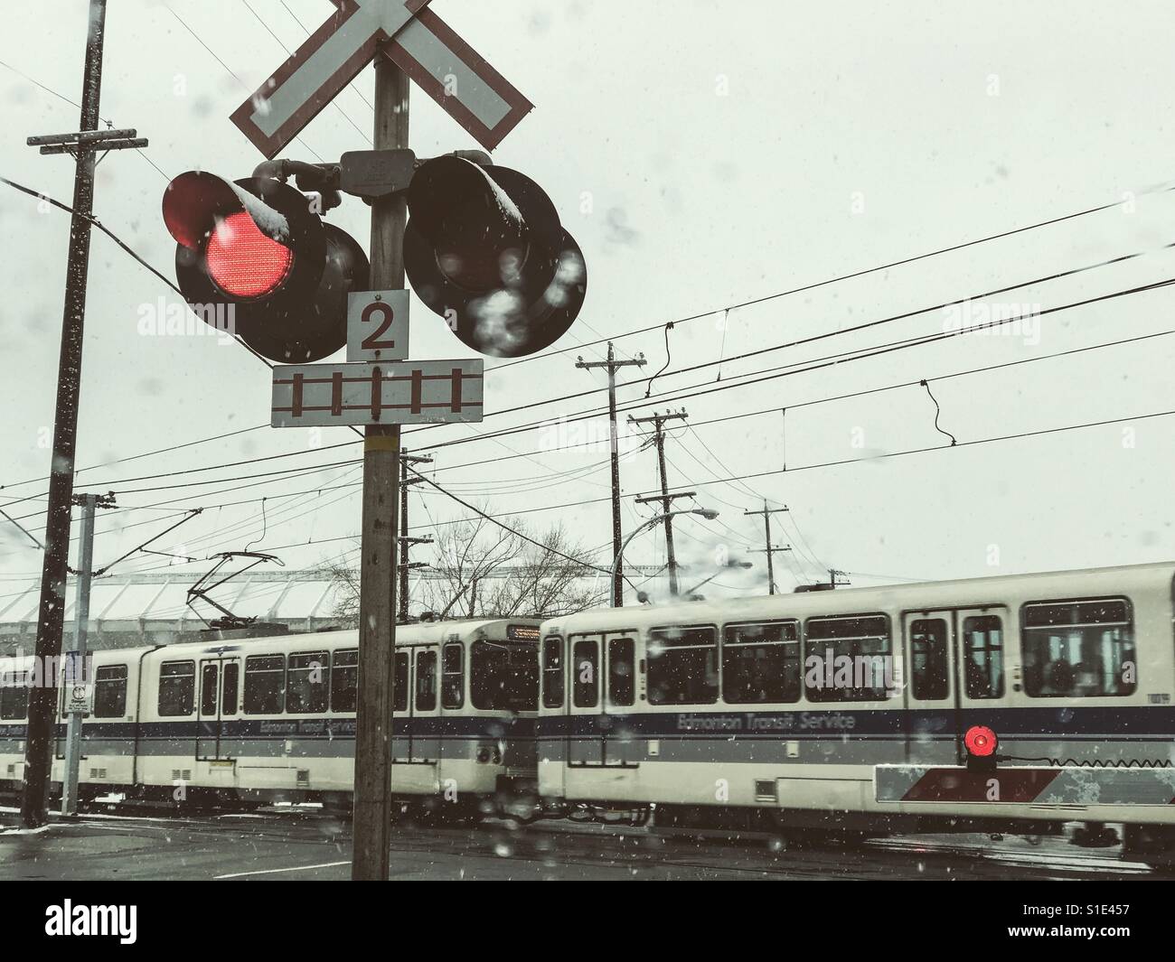Train Red Light High Resolution Stock Photography and Images - Alamy
