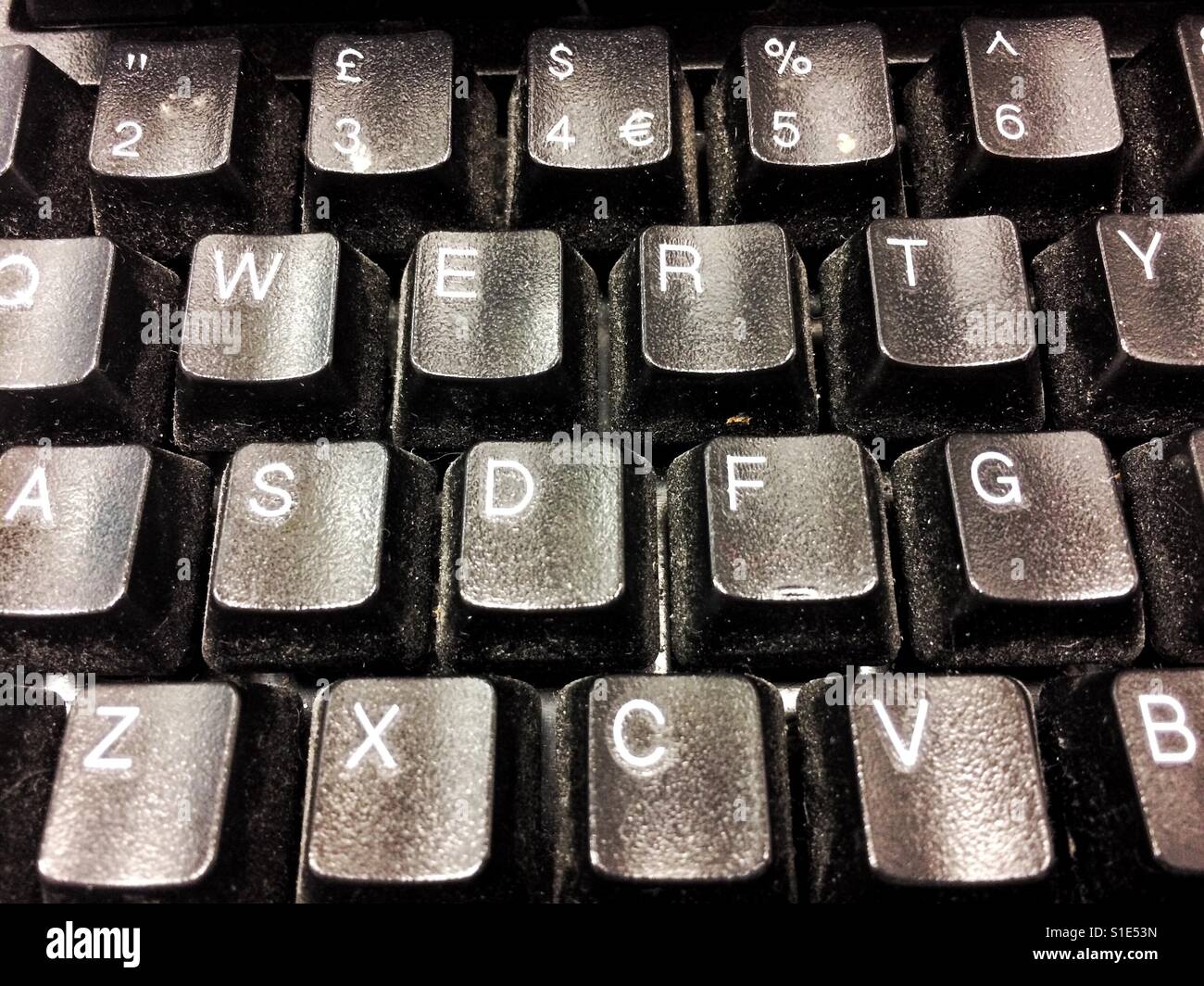 Black keyboard letters hi-res stock photography and images - Alamy