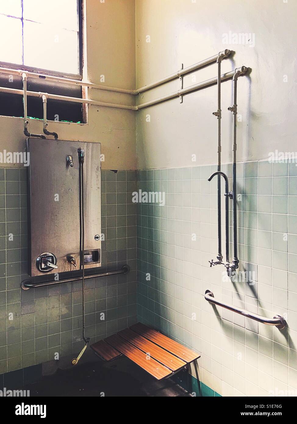 The Physical Education Bathroom Stock Photo - Alamy