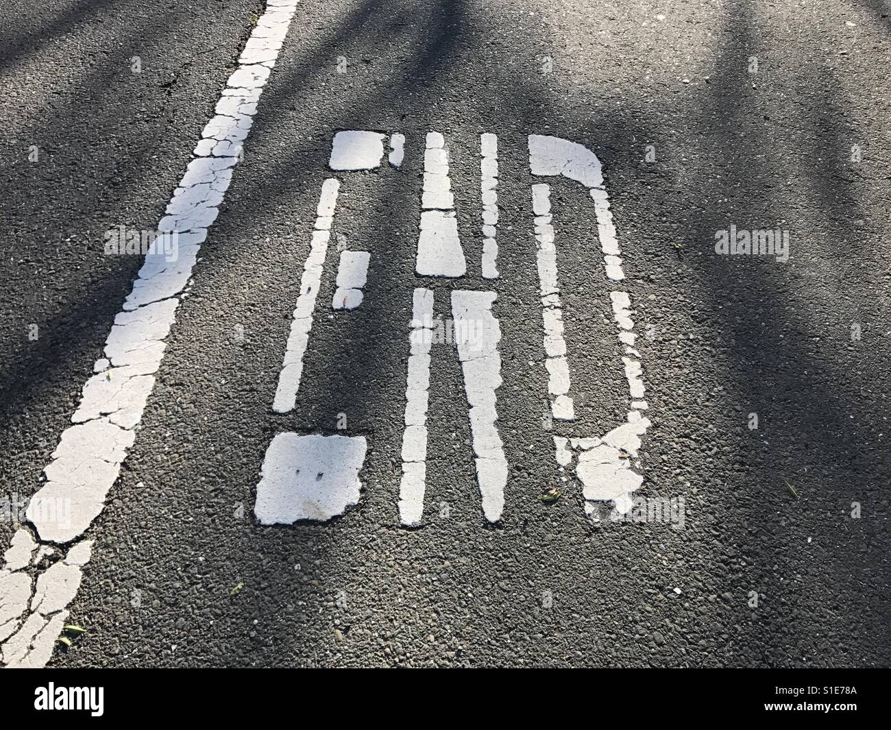 End of asphalt road hi-res stock photography and images - Alamy