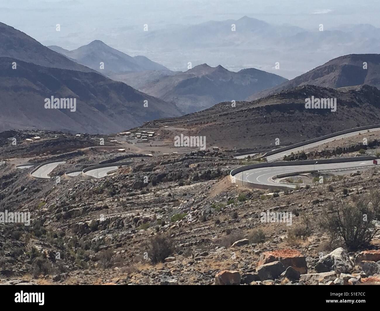 Oman mountain road, Jebel Al Ahkdar Stock Photo - Alamy