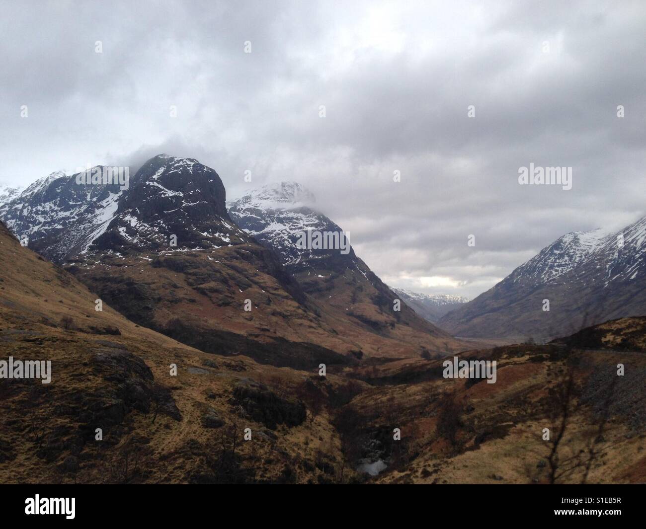 Mountain range in Scottish highlands Stock Photo - Alamy