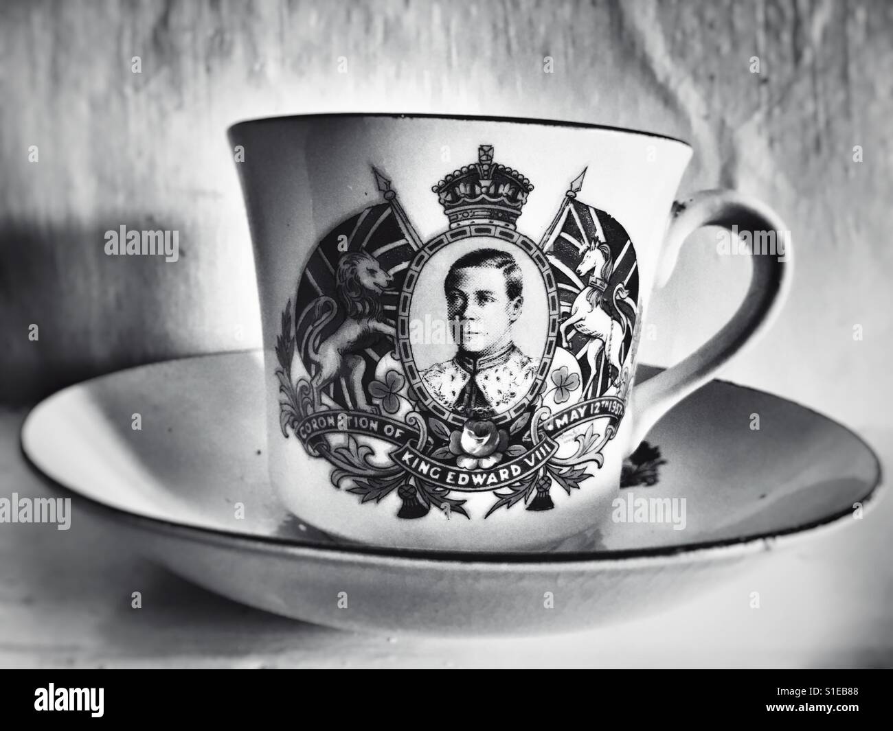 King Edward VIII tea cup Stock Photo - Alamy