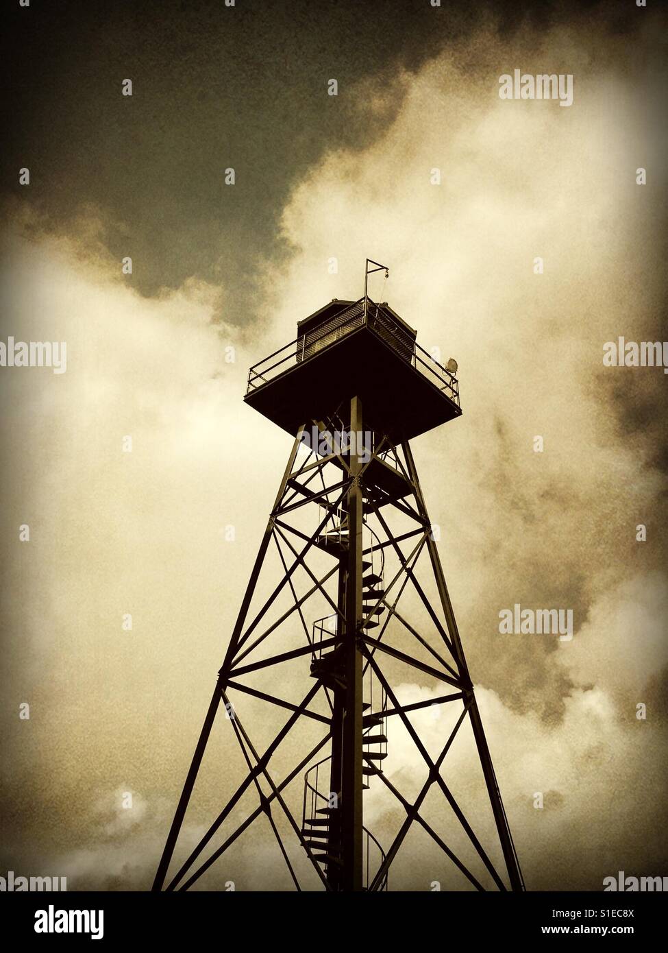 Prison guard tower hi-res stock photography and images - Alamy