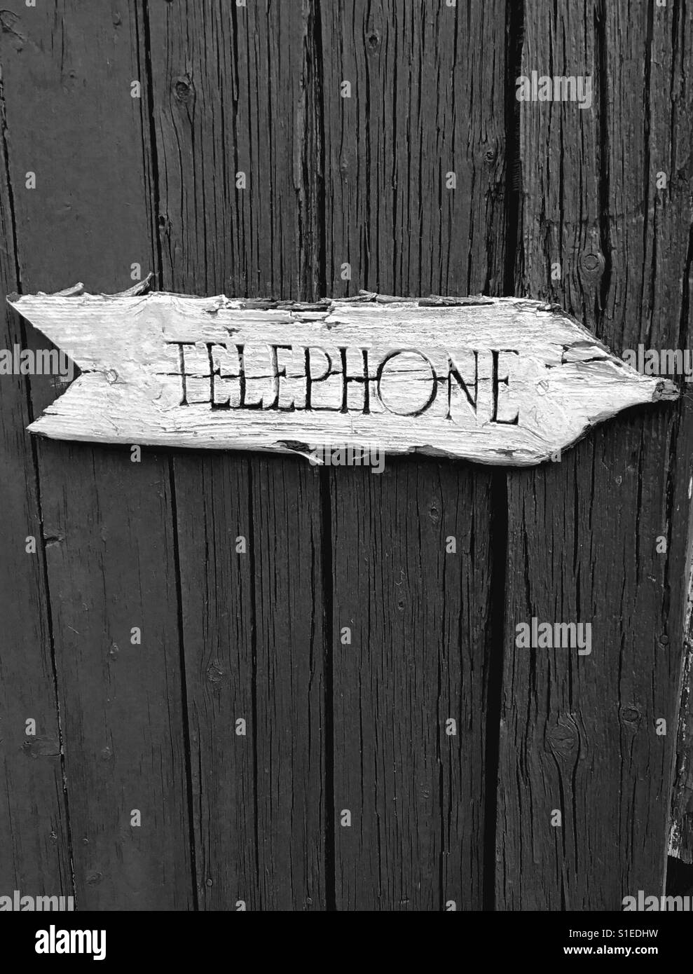 Old telephone sign hi-res stock photography and images - Alamy