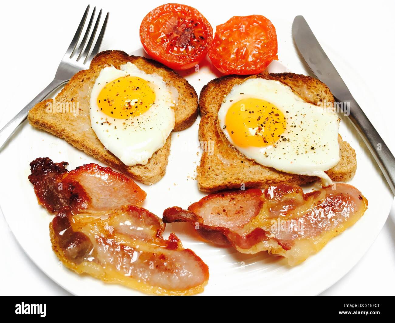 Eggs toast food foods breakfast hi-res stock photography and images - Alamy
