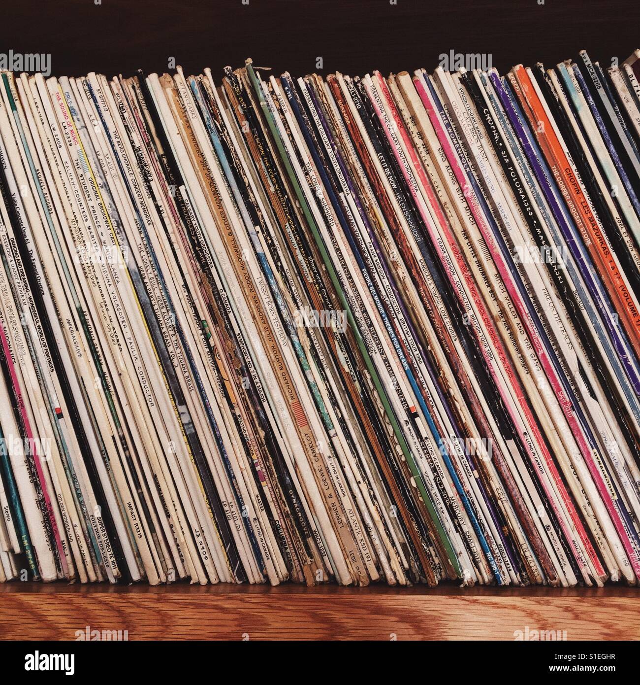 Album music collection hi-res stock photography and images - Alamy