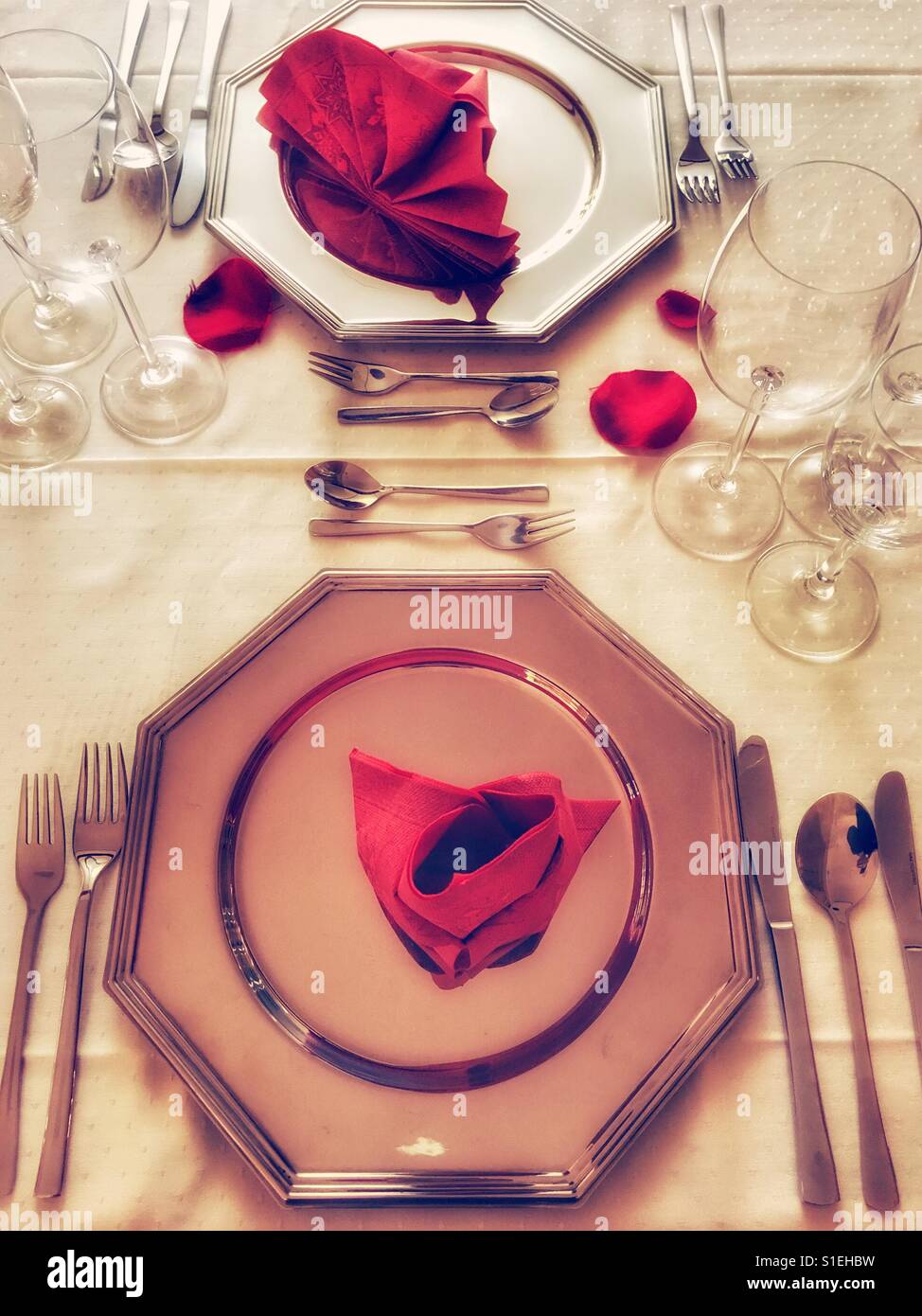 Table for two Stock Photo - Alamy