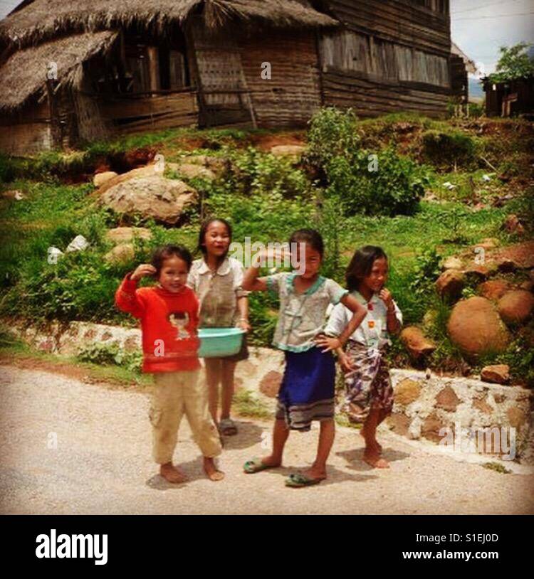 Laos children hi-res stock photography and images - Alamy