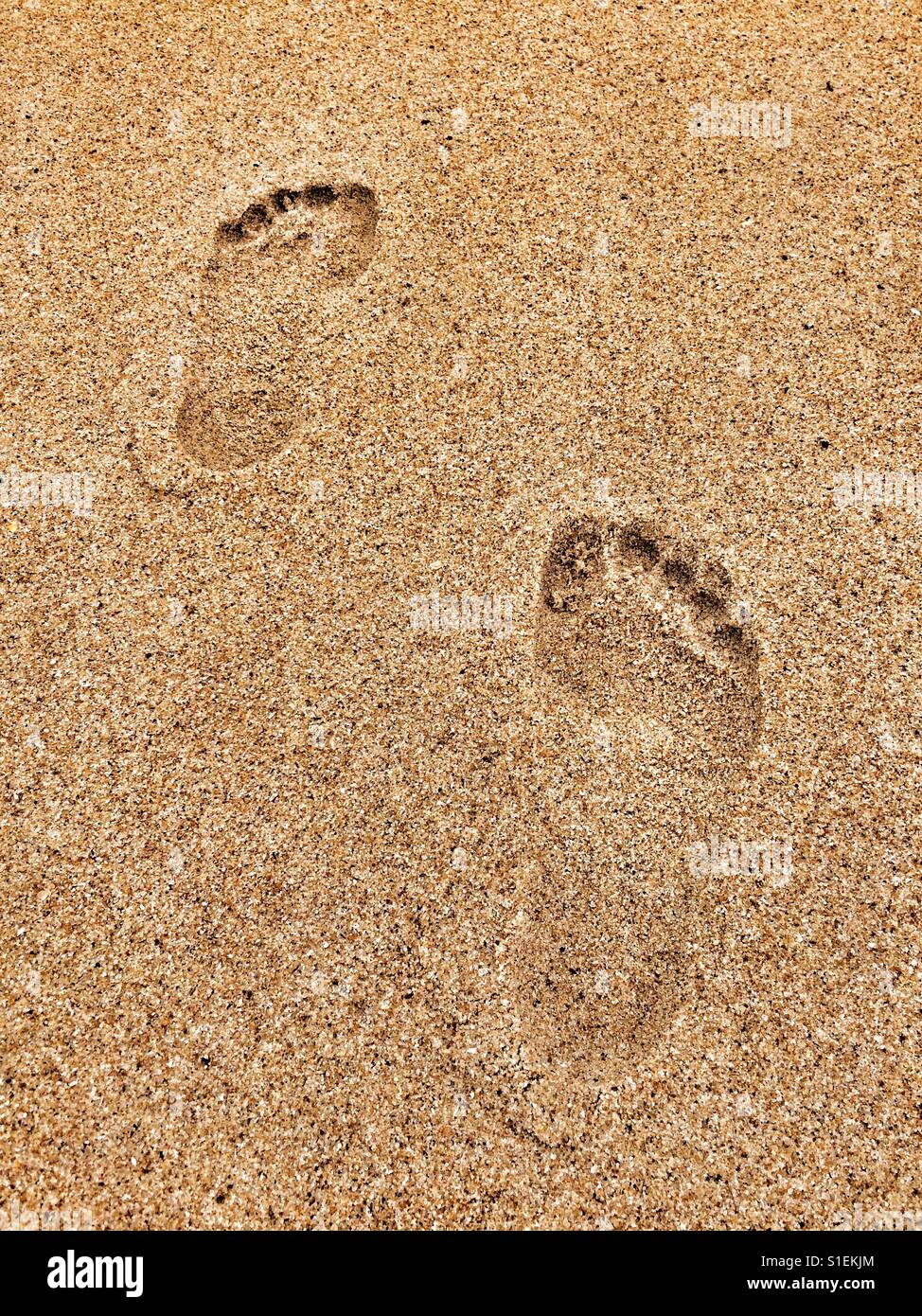 Feet Imprint High Resolution Stock Photography and Images - Alamy