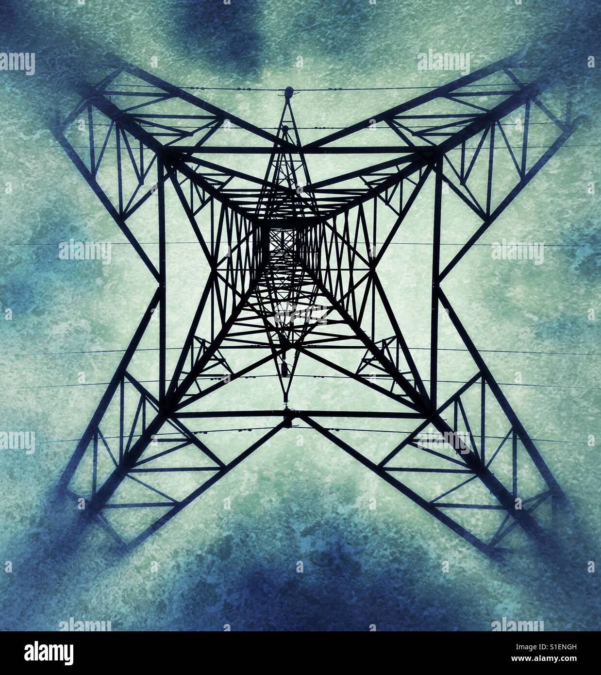 Abstract electricity pylon hi-res stock photography and images - Alamy