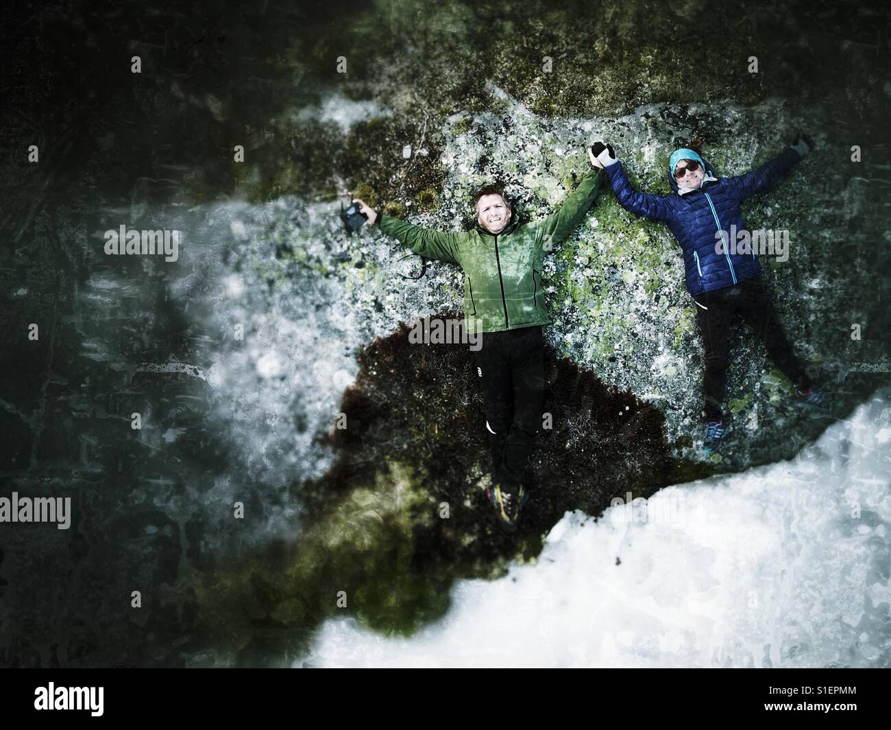 Two people looking at drone hi-res stock photography and images - Alamy