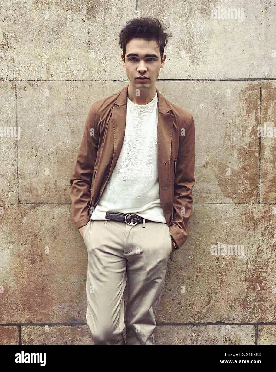 Stylish boy in paris hi-res stock photography and images - Alamy