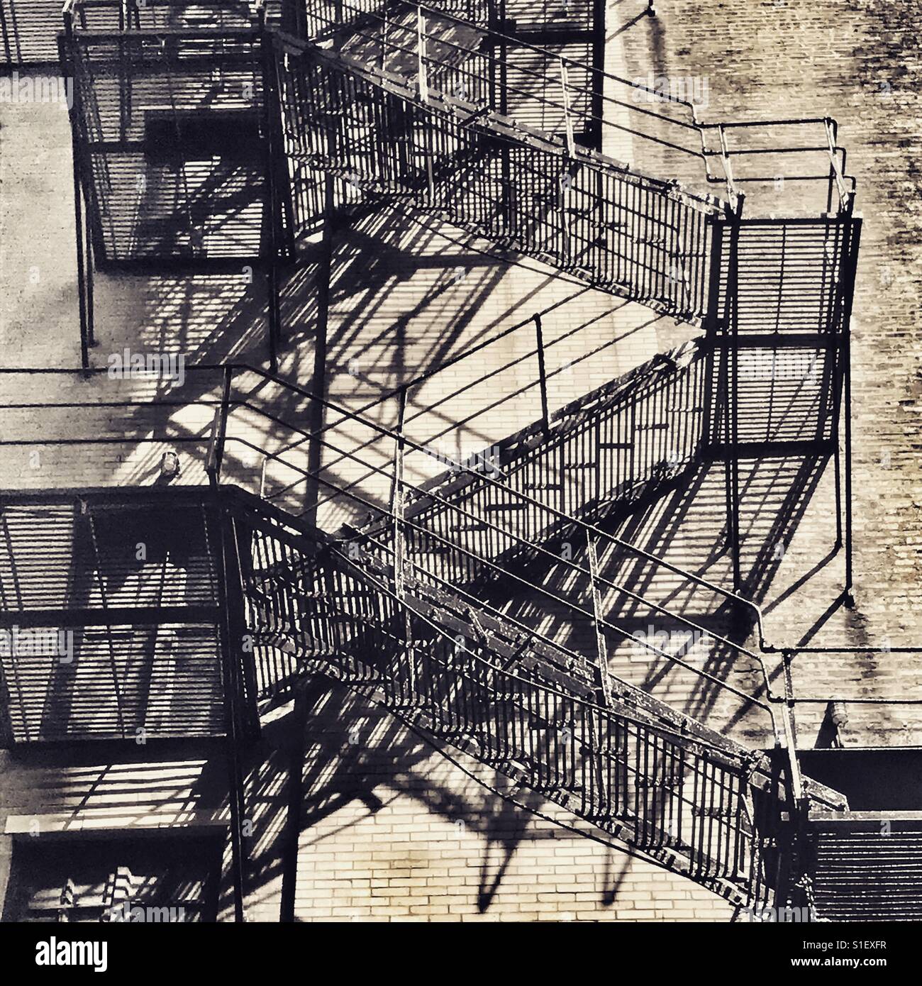 Crazy Staircase and pretty shadows Stock Photo - Alamy
