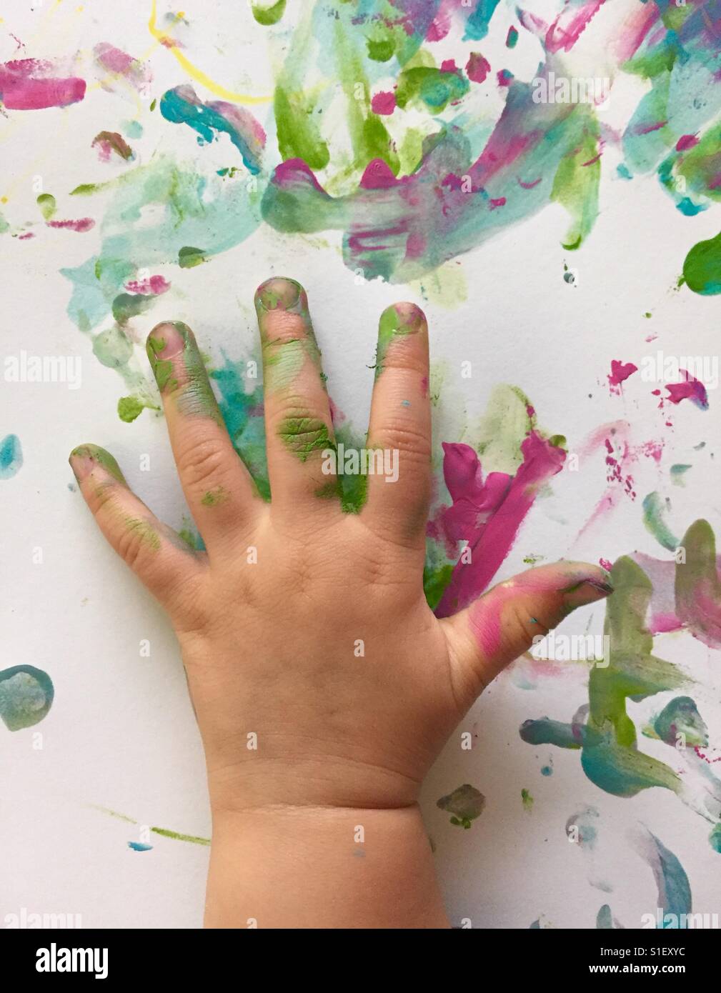 Finger painting hi-res stock photography and images - Alamy