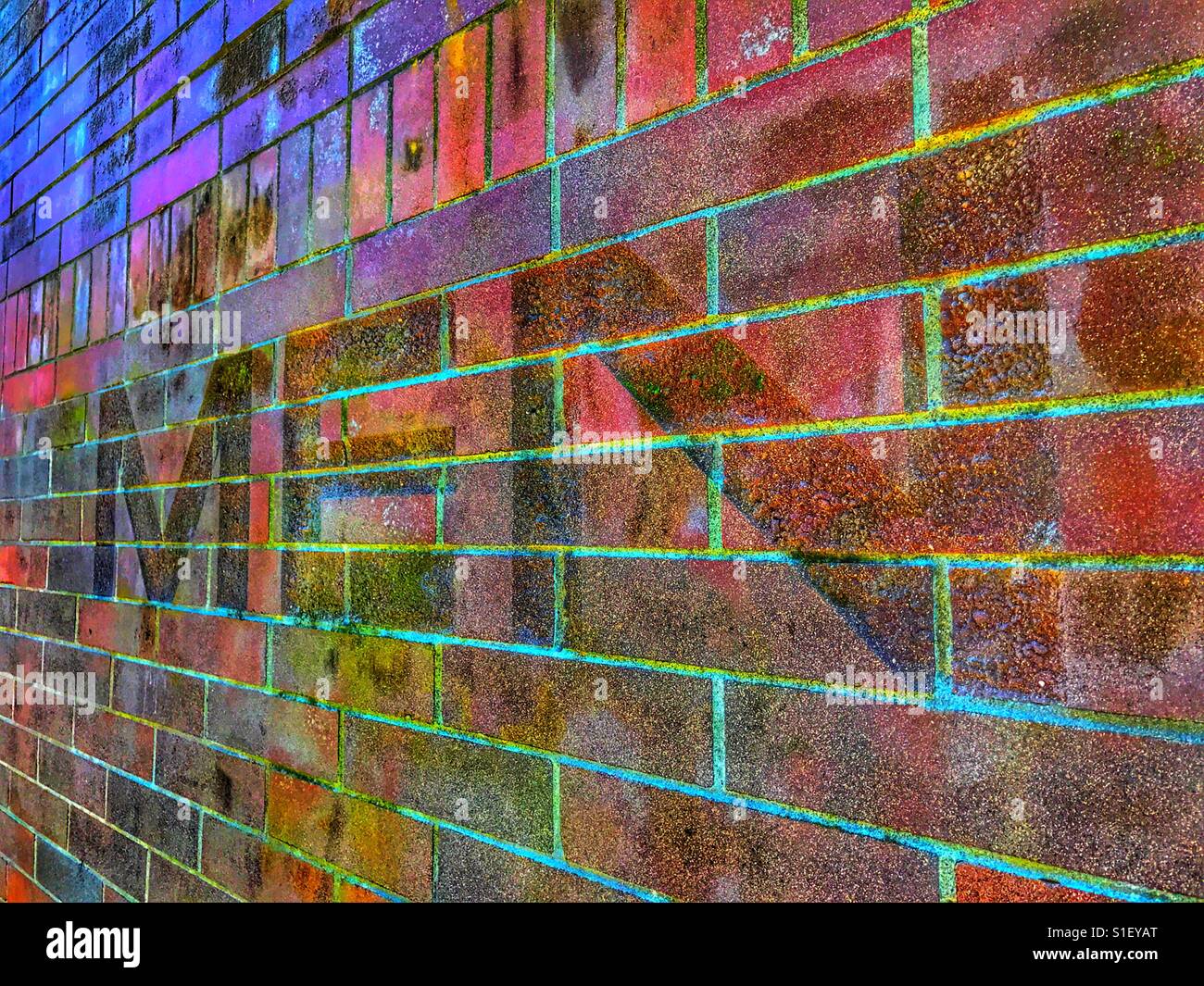 The word men written on a brick wall Stock Photo - Alamy