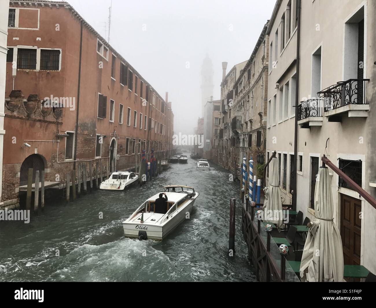 Venice in fog, that morning we couldn't see much of Venice due to thick ...